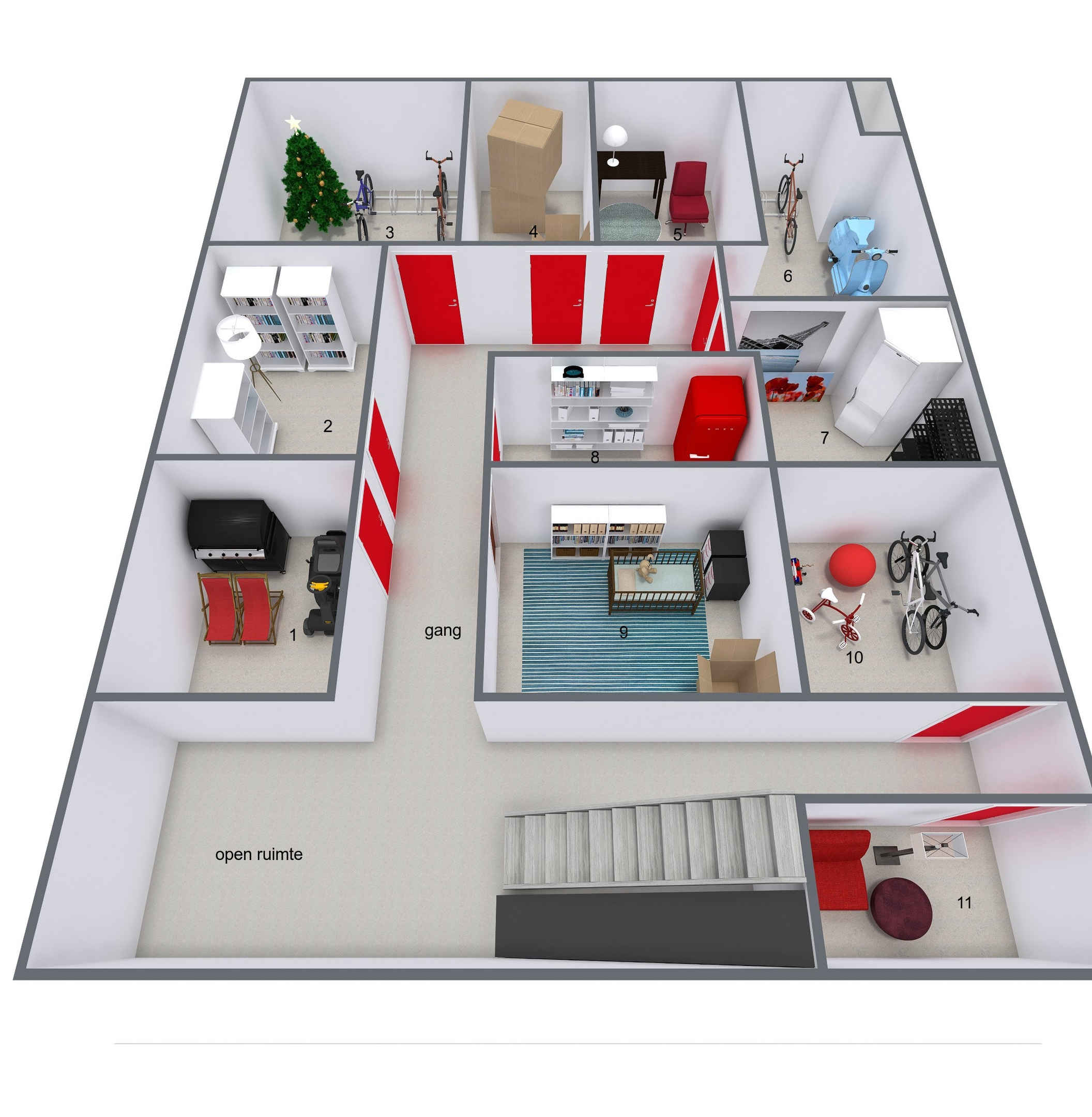 Flexi-office en opslagplaatsen. – Flex-Boxx